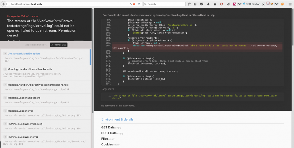 How To Solve Error Message Laravellog Could Not Be Opened Failed To Open Stream Permission